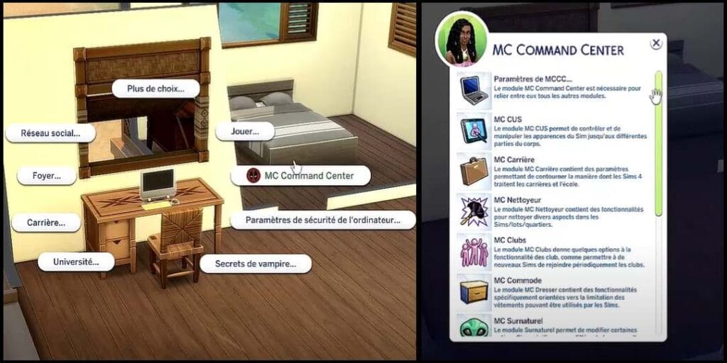 MC Command Center Sims 4 : Télécharger, Installer et Utiliser en Français